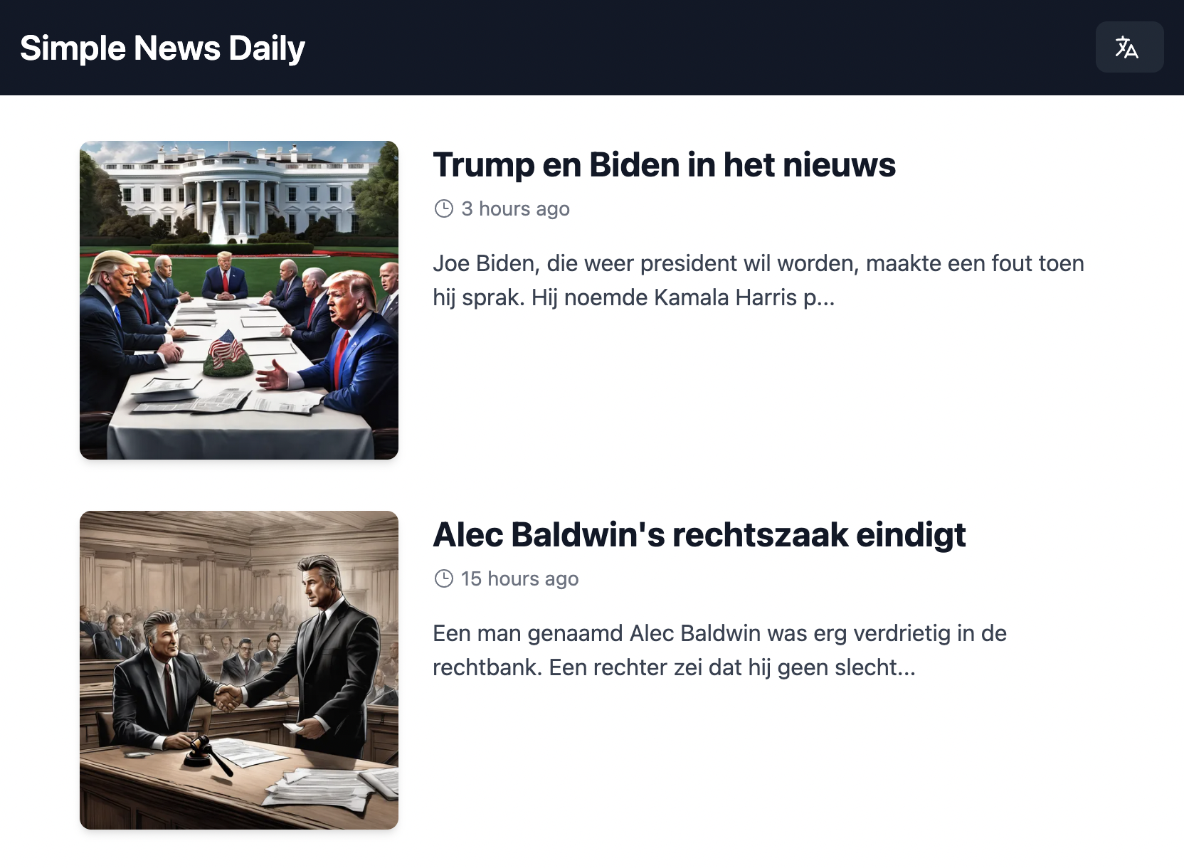 Dutch - Simple News Daily