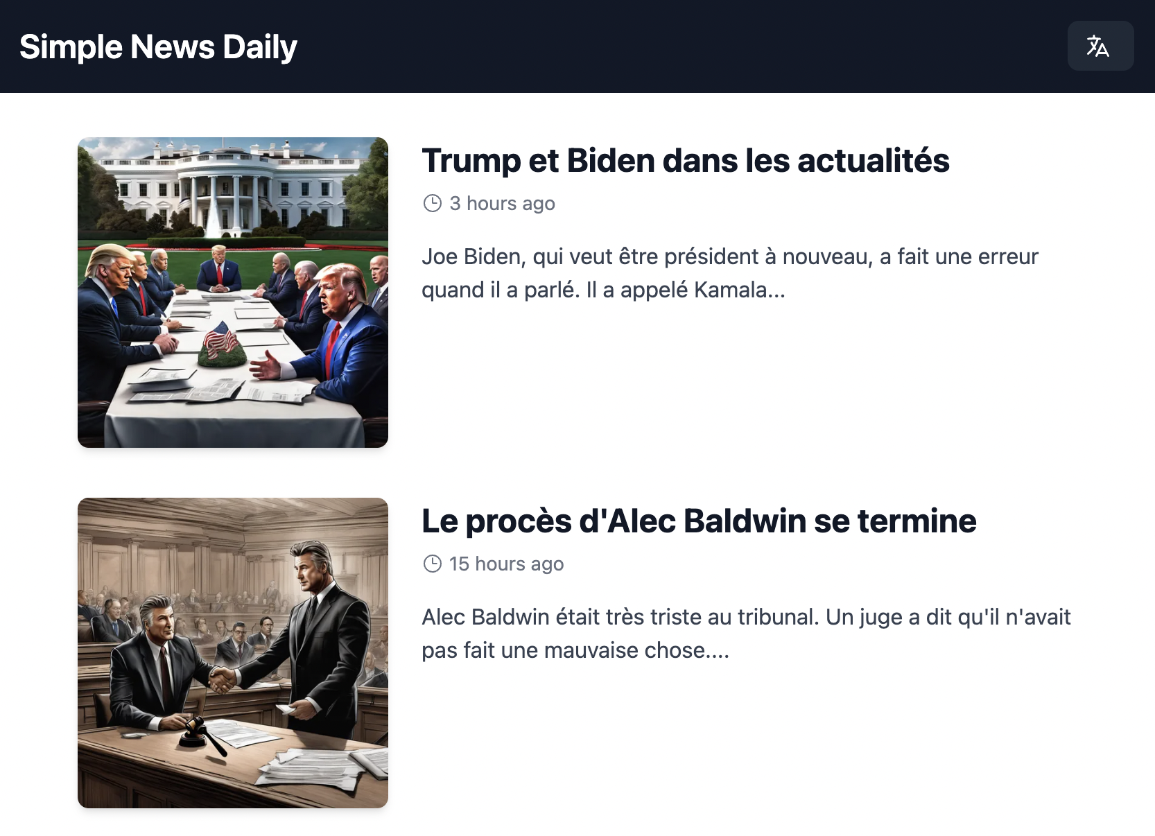 French - Simple News Daily